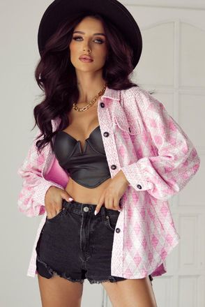 Azura Exchange Argyle &Uuml;bergr&ouml;&szlig;e Hemdjacke