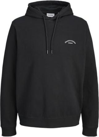 Jack & Jones Hood Sweat &agrave; Capuche avec Logo Jjcollege, Noir, XXL Homme