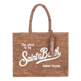 MC2 Saint Barth Femme, Sacs, Brun, Taille: ONE Size Mini Vanity Raffia