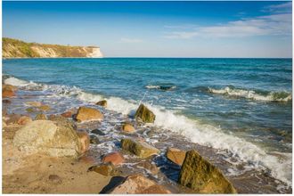 artboxONE Poster 75x50 cm Reise/Strand und Meer Herbst am Kap Arkona - Bild ostsee Meer ostsee