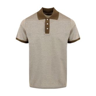 Moorer Spike-Pqx Polo Shirt - - Tops - Herren - Braun - L