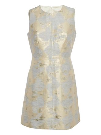 Paule Ka round-neck mini dress - Gold