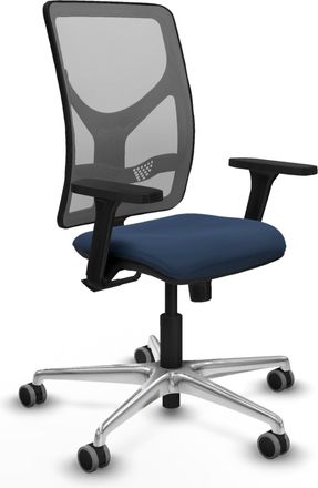 Piqueras y Crespo Home Office B&uuml;rostuhl mit 3D-Armlehnen, h&ouml;henverstellbare Lendenwirbelst&uuml;tze, ausgestattet mit 3 Positionen und Schneideschaum, mit Rollen von 65 mm, 