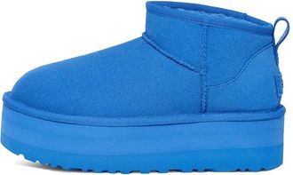 UGG Ugg, Femme, Chaussures, Bleu, Taille: 38 EU Classic Ultra Mini Platform