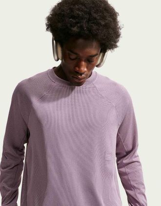 Nike Herren N.A.C. Dri-FIT Mesh Longsleeve-Top in Lila