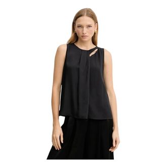 A|X Armani Exchange Blouse sans manches d&eacute;coup&eacute;e - Femme - Tops - Noir - Taille: 38 FR
