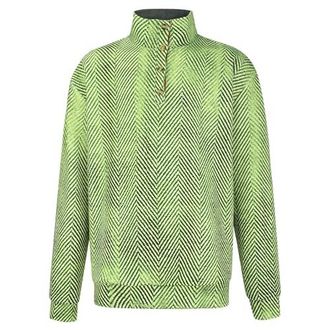 Generic Pull &agrave; col roul&eacute; pour hommes avec 1/4 boutons Pull &agrave; la mode sans capuche T-shirt &agrave; manches longues col montant T-shirt dext&eacute;rieur d&eacute;contract&eacute; Hauts S