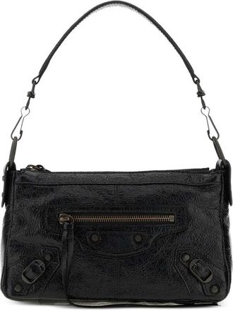 Balenciaga Mini Le City Moto Leather Shoulder Bag