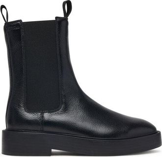 Calvin Klein Klassische Stiefeletten Conc Welt Chelsea Boot Lth HW0HW03208 Schwarz