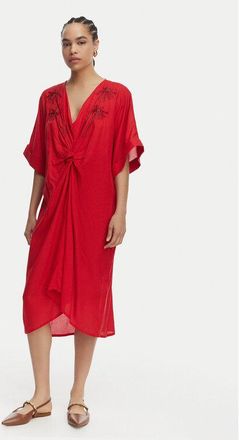 Lola Casademunt Sommerkleid LS2616010 Rot Relaxed Fit