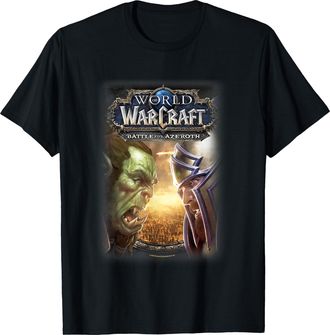 World of Warcraft World of Warcraft Battle For Azeroth Vintage Logo T-Shirt - Unisex - Schwarz - Small