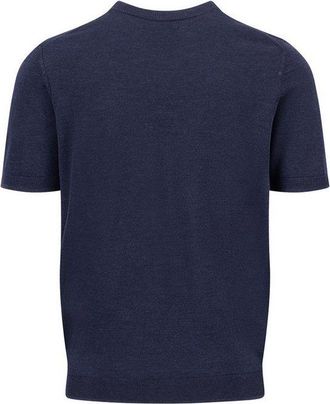 Fynch-Hatton Strickpullover Sommerpullover - halbarm - mit Stickerei