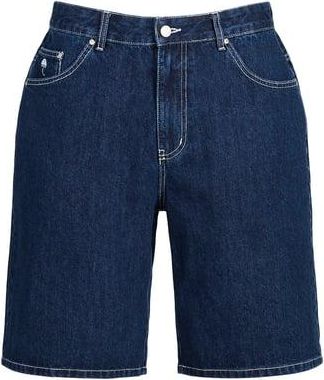 H&eacute;las. Short denim d&eacute;tails broderies en coton