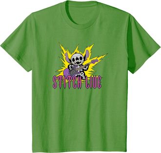 Disney Lilo & Stitch Electric Rock Stitch Live Skeleton T-Shirt
