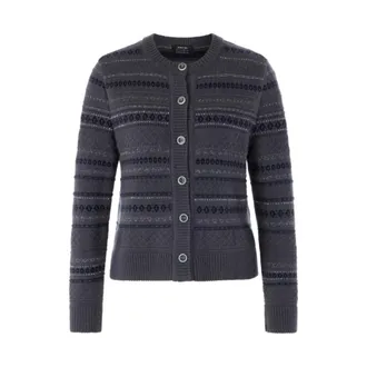 Marc Cain Lurex Cardigan Rethink Together - - Knitwear - Damen - Grau - S