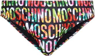 Moschino Homme, Maillots de bain, Noir, Taille: XL Slip de Bain