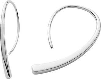 Skagen Damen Edelstahl Ohrringe ELIN, Ohrbügelverschluss, poliert