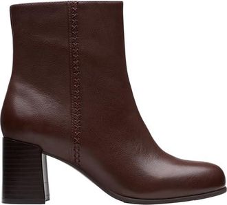 Clarks Femme Keirsta Faye Botte Tendance, Cuir Marron, 35.5 EU