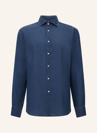 Boggi Milano Boggi Milano Leinenhemd Regular Fit blau