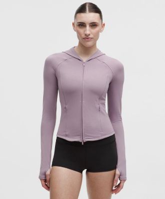 lululemon Wunder Train Jacke f&uuml;r Frauen - Gr&ouml;&szlig;e 10 in Lotus Lavender