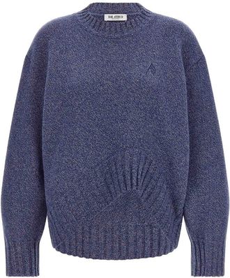 The Attico Pull Col Rond - Bleu