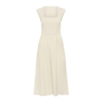 Soaked In Luxury Simone Phoebe Dress - - Dresses - Damen - Beige - L