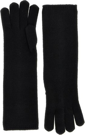 Max Mara Cashmere Knit Gloves - Black