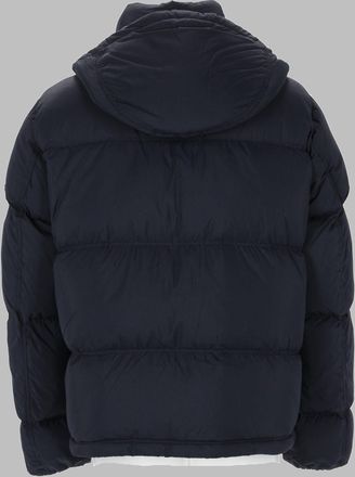 Stone Island Ripstop Removable Hood Puffer Jacket - Blue