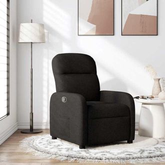 vidaXL Fauteuil inclinable Noir Tissu Vidaxl