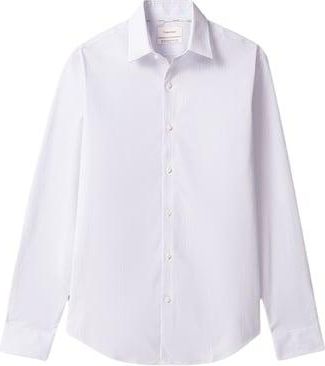 Calvin Klein Chemise slim ray&eacute; en coton m&eacute;lang&eacute;