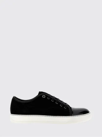 Lanvin Baskets basses DBB1 en daim avec bout en cuir verni
