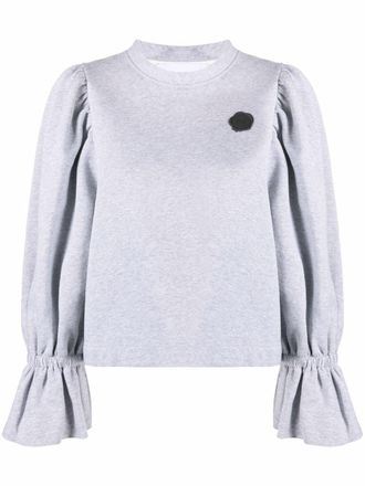 Viktor & Rolf pull &agrave; manches bouffantes - Gris