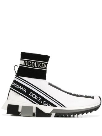 Dolce & Gabbana Sock-Sneakers - Wei&szlig;