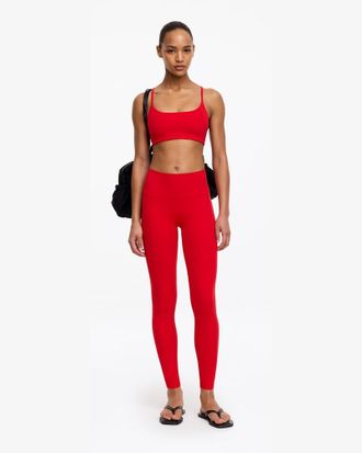 Arket Weiche Active Leggings -Rot