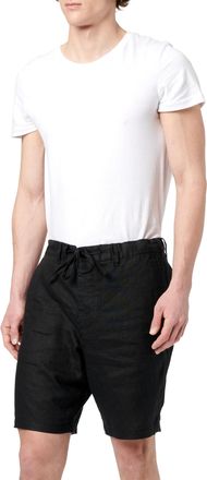 GANT Herren Relaxed Linen DS Shorts, Black, XL