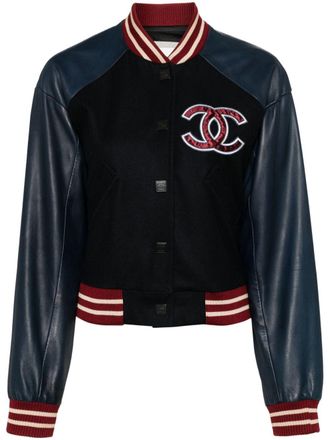 Chanel veste bomber Spring Letterman (2004) - Bleu