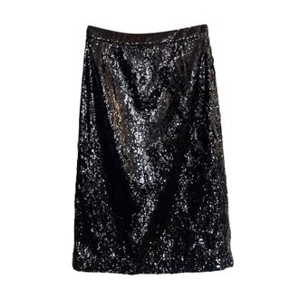 N°21 Black Sequin Pencil Skirt Size S
