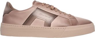 Santoni Low-Top Sneaker - Sneaker - Gr. UK_10_5 - in Taupe - für Damen