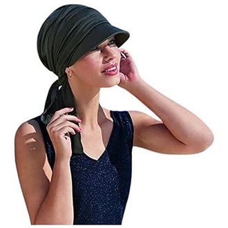 Christine Headwear B.B. Briana Cap-Sun Bandeau, Steel Grey, Taille Unique aux Femmes