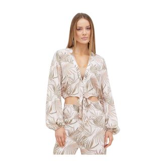 Melissa Odabash Chemise de plage - Femme - Blouses et Chemises - Beige - Taille: 42 FR
