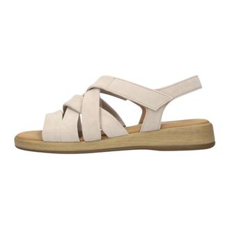 Gabor Flat Sandalen - - Shoes - Damen - Beige - 42 EU