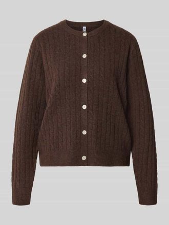 Pieces Regular Fit Strickjacke mit Woll-Anteil Modell SILLY