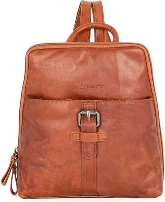 Spikes & Sparrow Lederrucksack Texas, Brandy
