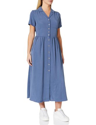 Mavi Damen Denim Dress Kleid, per Pack Blau (Denim 18790), Large (Herstellergr&ouml;&szlig;e: L/)