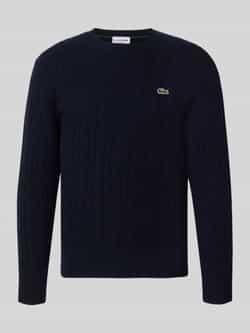 Lacoste Regular Fit Pullover aus reiner Wolle