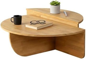 Dmora Couchtisch Canopus 90x60x35h cm Braun Fantasieform