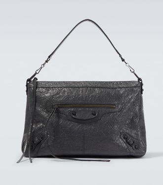 Balenciaga Schultertasche Le City Moto Medium aus Leder