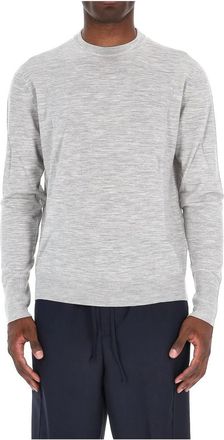Eleventy Homme, Pulls, Gris, Taille: S Pull en laine gris à col rond