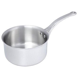 De Buyer De Buyer - Casserole en inox 5 couches AFFINITY - 16 cm - Fabriqu&eacute;e en France, Sans PFAS, Mont&eacute;e Rapide en Temp&eacute;rature, Inox 18/10, Tous Feux + Four, 