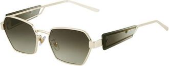 Generic Lunettes de soleil hexagonales tendance punk 2026 2023 vintage polygonales pour homme et femme, C5 Gris Marron, Taille unique